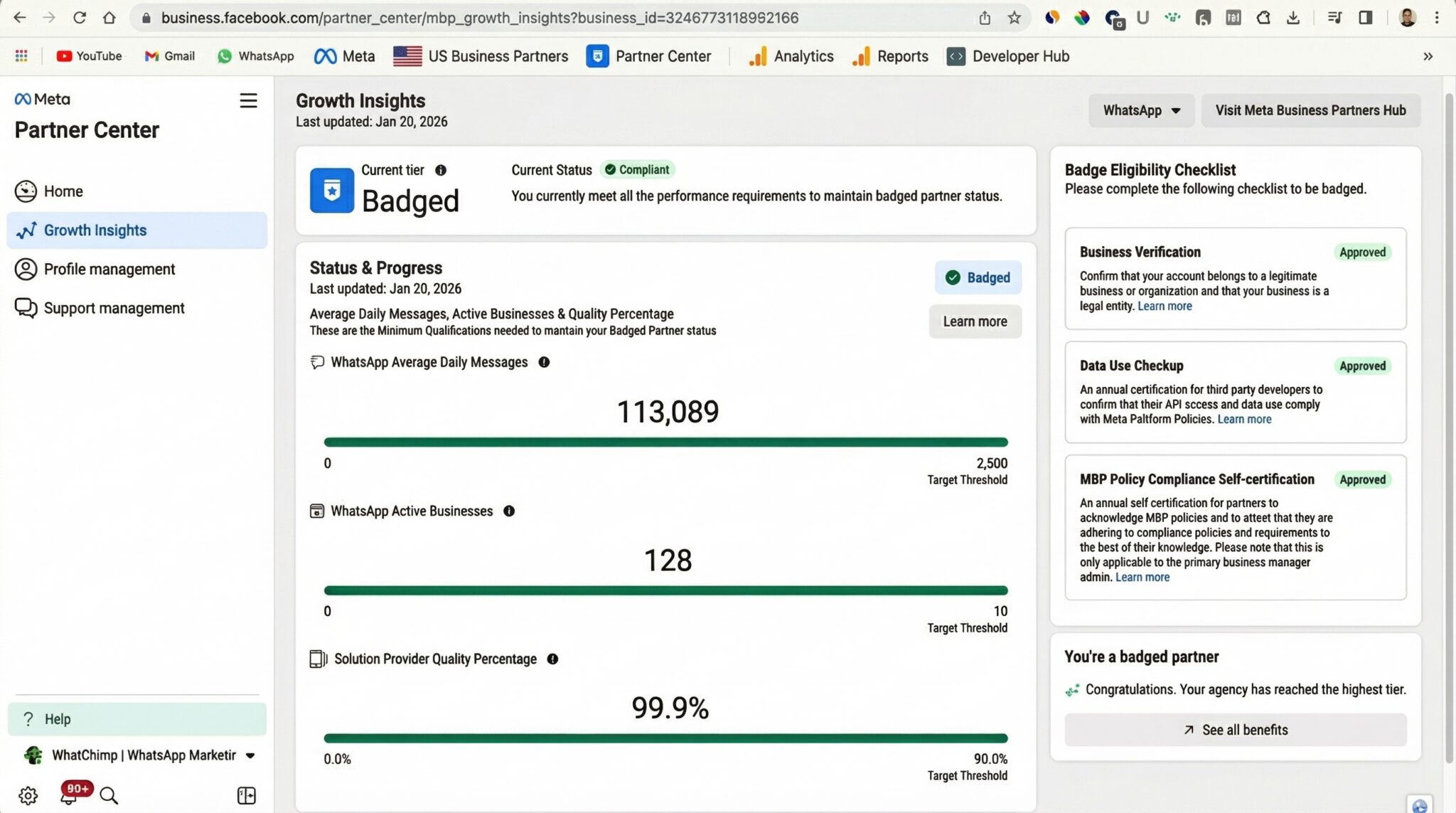 Verified Meta Business Partner - WhatChimp
